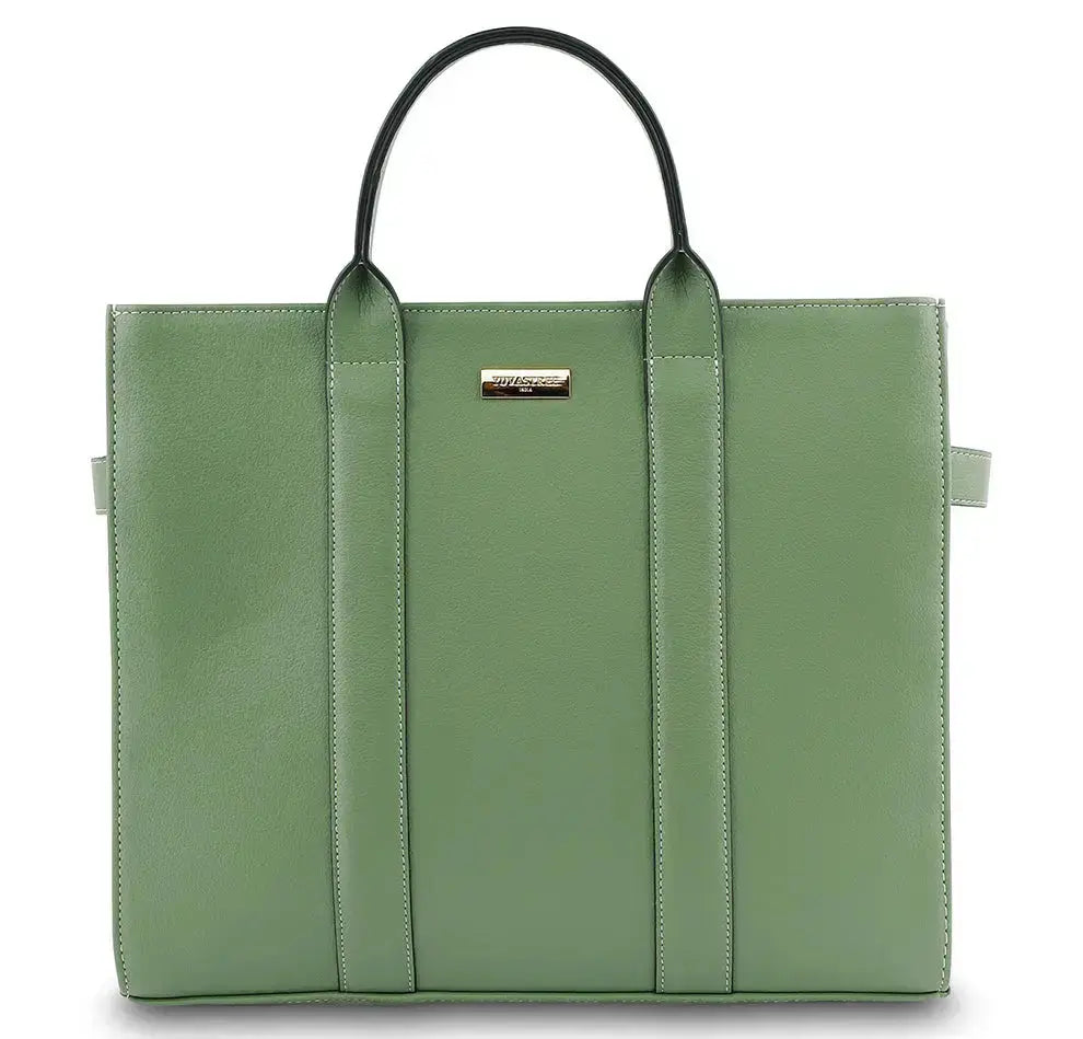 Elan Box Tote Bag - Matcha - YuvaStree